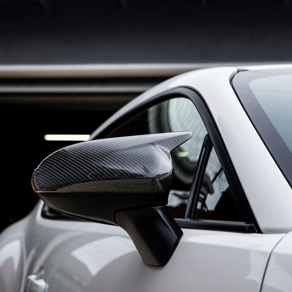 Arrowhead Carbon Fiber Mirror Caps - 21' + BRZ and GR86 – compressivetuning